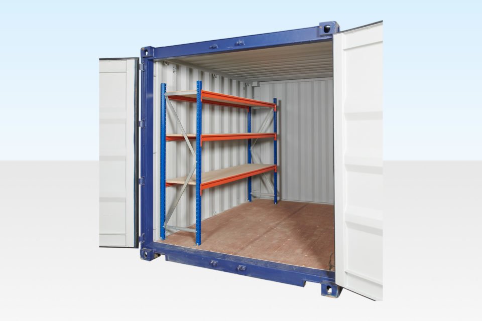 Adjustable, Heavy Duty Three Tier Container Racking (Single Bay ...